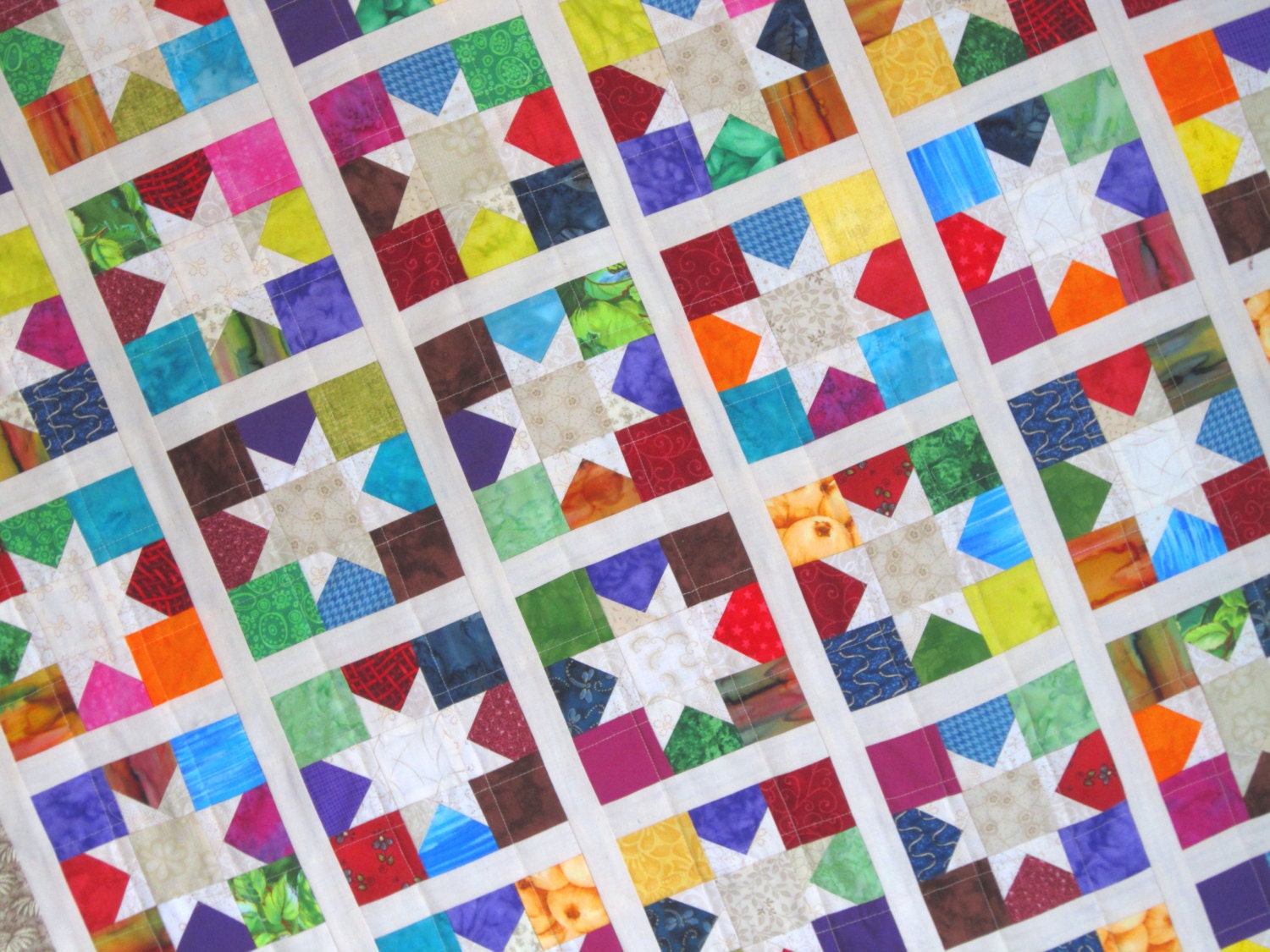 PDF Pattern Star Light Star Bright Quilt Pattern from Quilts by Elena ...