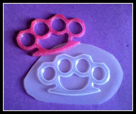 Life Size Brass Knuckles Flexible Plastic by MoldedfromLove