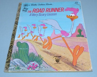 Items similar to ROAD RUNNER A Very Scary Lesson - 1974 Little Golden ...