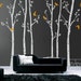 Tree wall decals Winter trees decal Birds nature Forest Trees