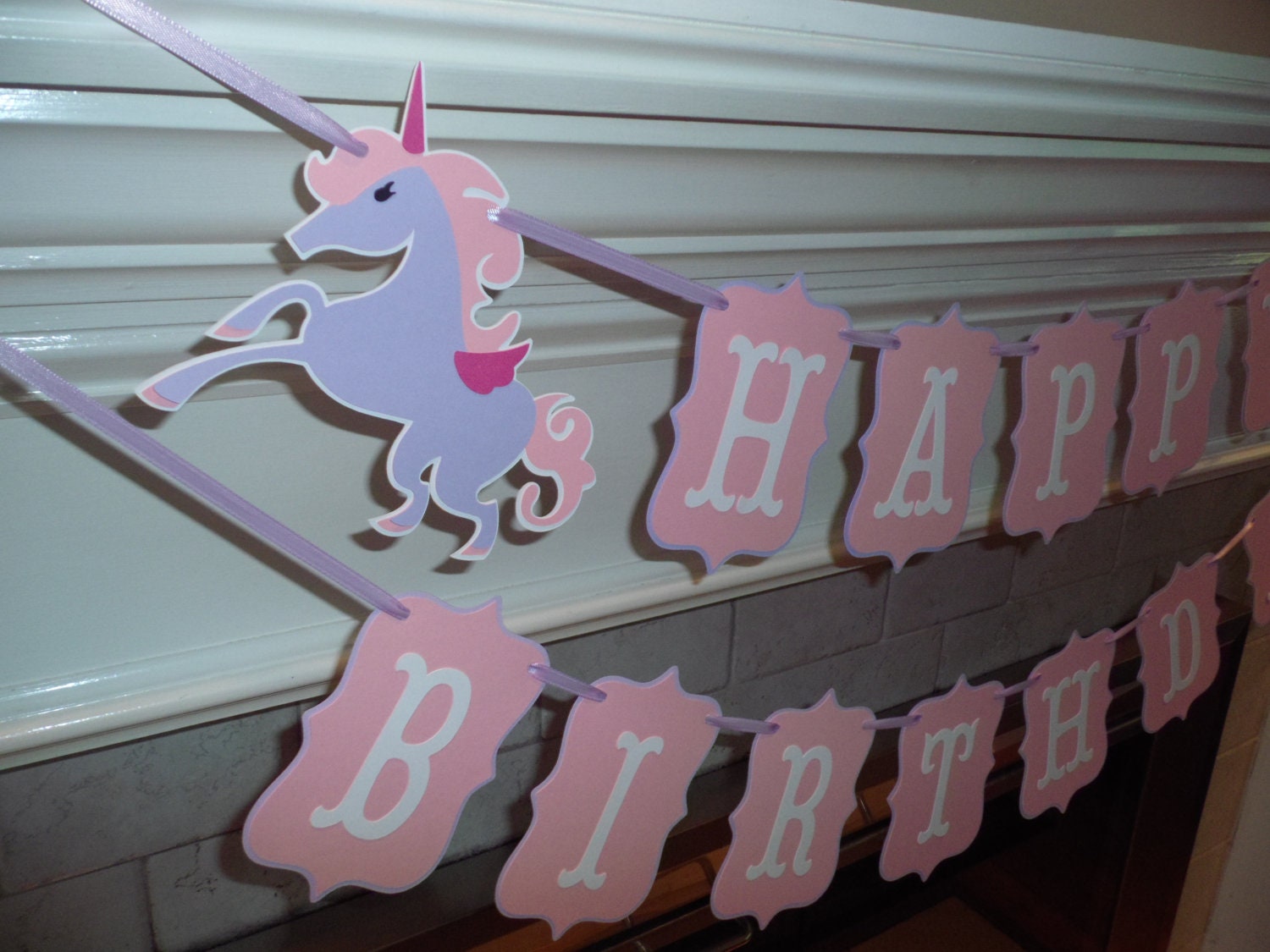 Unicorn Theme Birthday Banner Buy Unicorn Happy Birthday Bunting