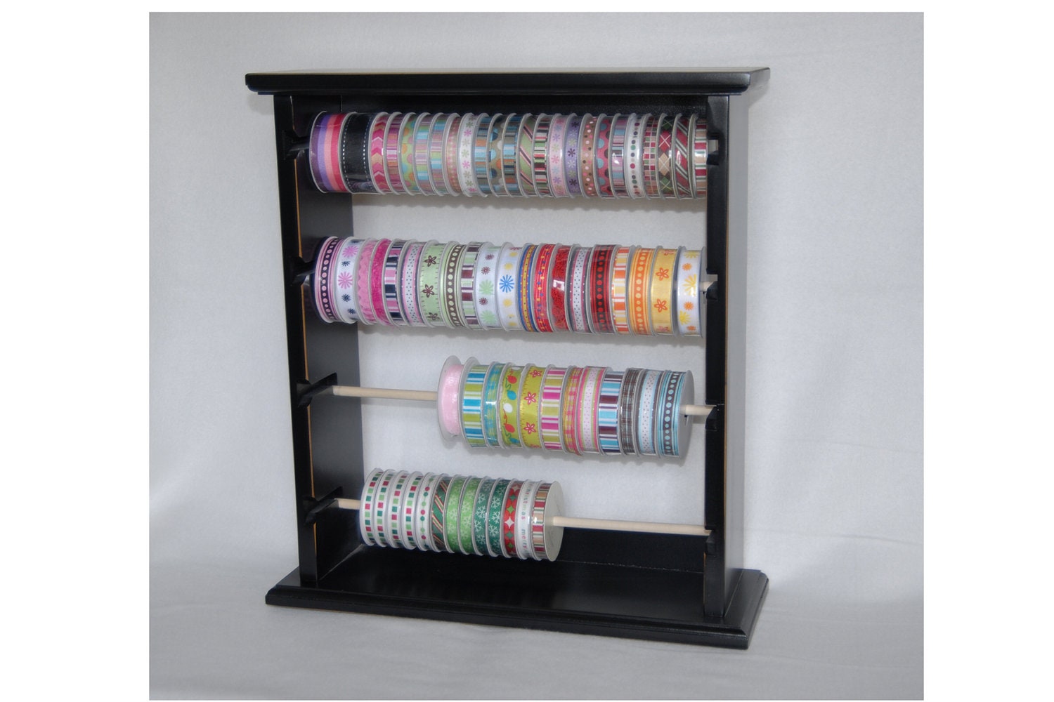 Items similar to WALL MOUNTABLE Ribbon Organizer Rack / Ribbon Storage ...