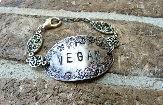 Vegan Bracelet by Crafting4Cause on Etsy
