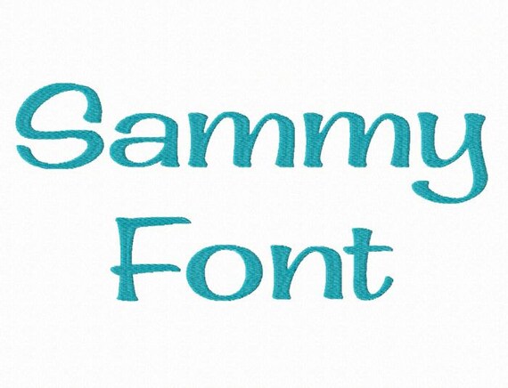 Sammy Machine Embroidery Font Monogram Alphabet 3 Sizes