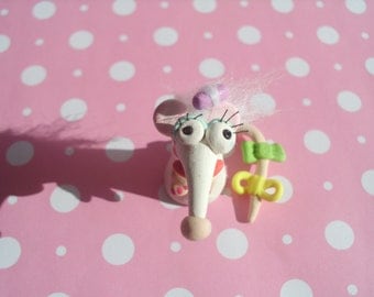 Polymer clay rat | Etsy