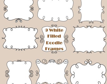 Doodle border | Etsy