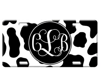 Cow license plate | Etsy