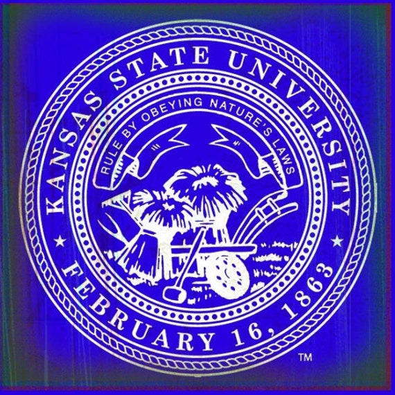 K-State Coaster Collection: University Seal on purple KSU-21