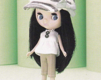 Petite Blythe Mini Pullip Dal Doll Cute Bear One Piece Dress