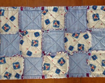 Bunny rag quilt | Etsy
