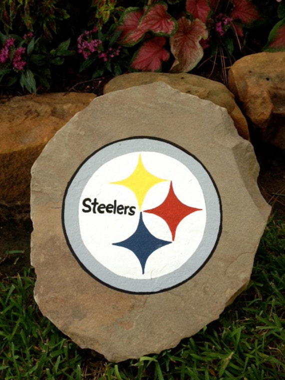 Pittsburgh Steelers Hand Painted Decorative Yard/Garden Rock