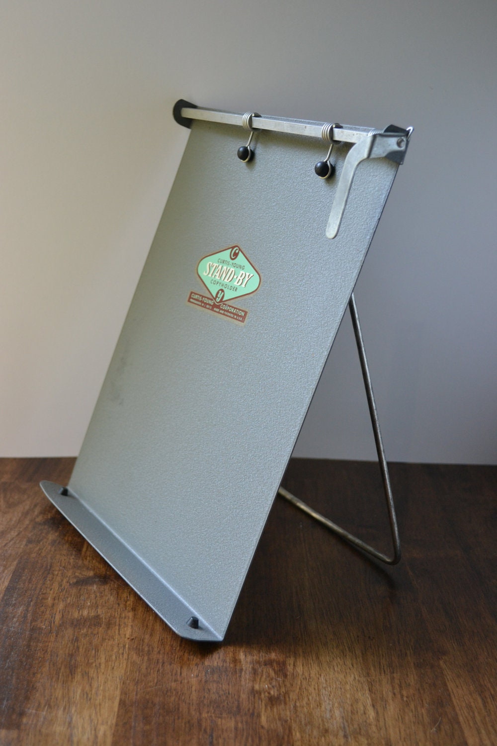 Vintage Metal Copy Holder/Typing Stand/Clipboard