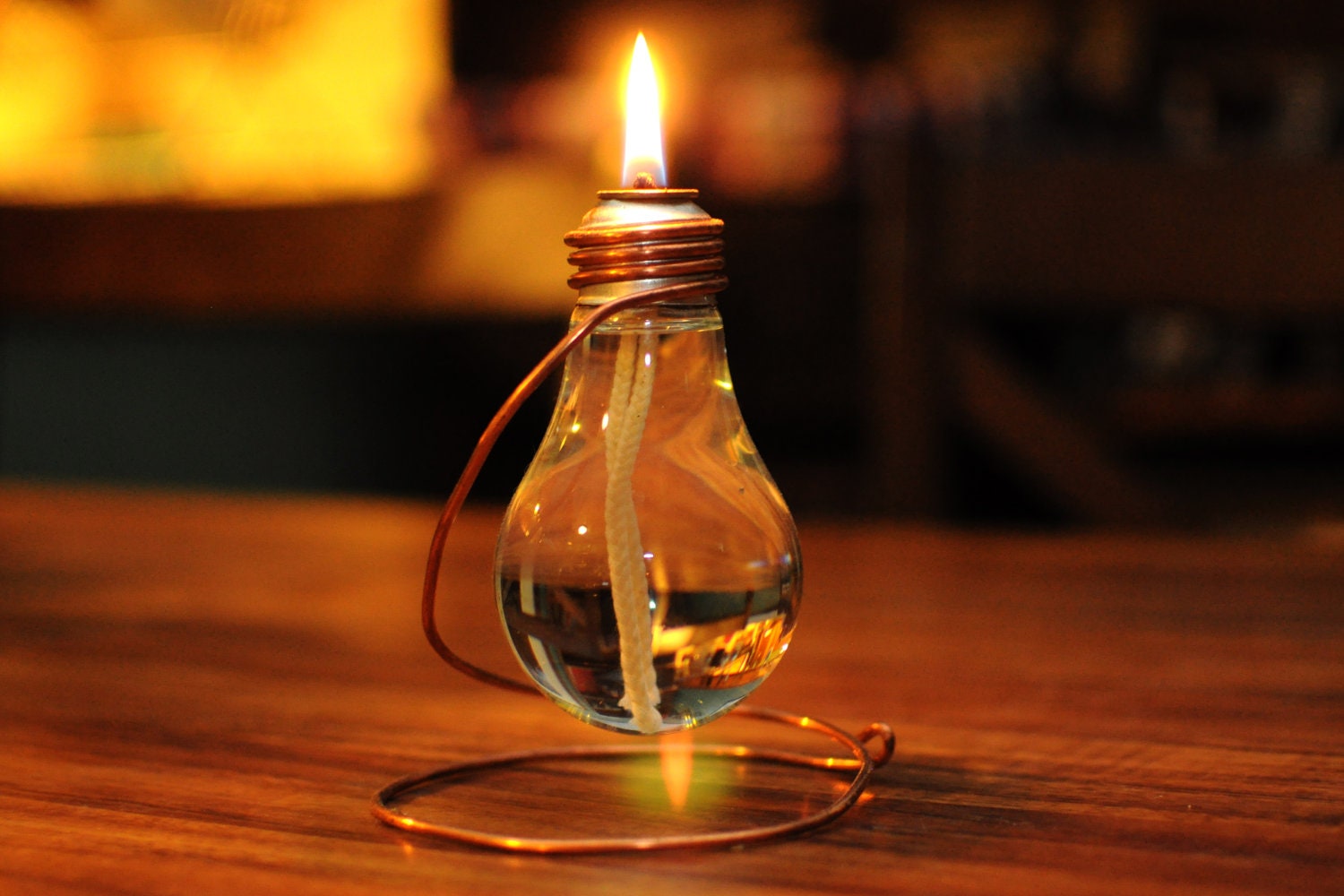 Light Bulb Oil Lamp. by SASQUATCHsCREATIONS on Etsy
