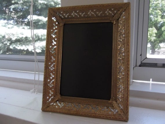 Ornate Vintage Square Metal Picture Frame
