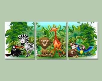 Popular items for jungle artwork on Etsy