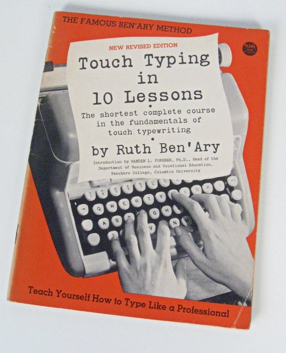 vintage Touch Typing in 10 Lessons book by ninedoorsvintage