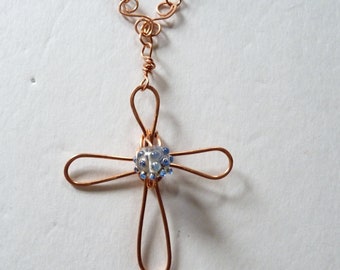 Solid copper cross | Etsy