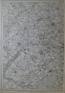 Antique MAP of PARIS 1917 Atlas Map Vintage 1920s City Map Plaindealing ...