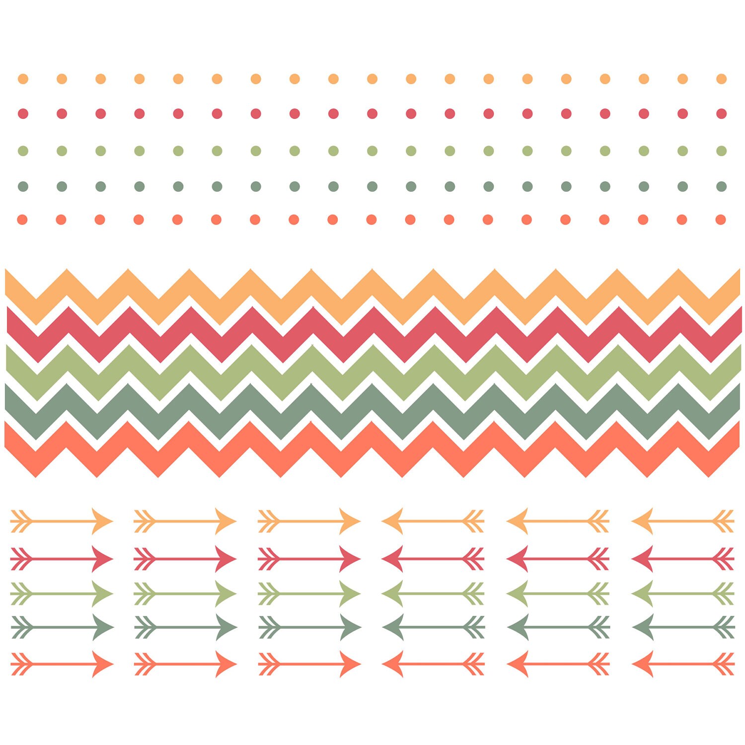 Dot Chevron Page Border Clip Art Black & White Chevrons And Dots