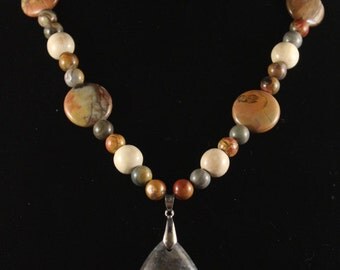 Popular items for natural stone necklace on Etsy