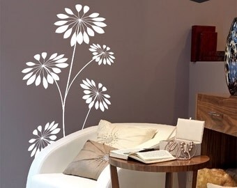 Items similar to ON SALE: Beautiful Lotus Flower Vinyl Wall Art Decal ...