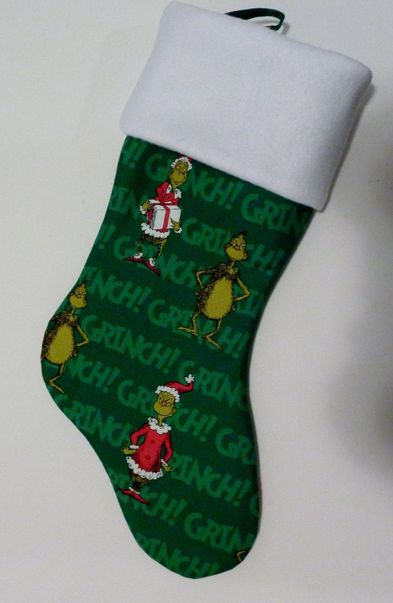 Grinch Personalized Christmas Stocking