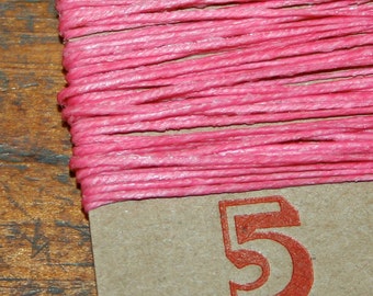 5 yards TEAL waxed Irish linen thread by bookfindings on Etsy