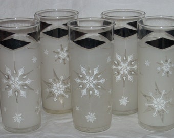 Unique snowflake glassware related items | Etsy