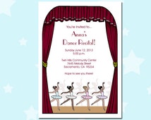 Unique dance recital card related items | Etsy