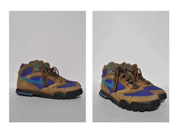 vintage NIKE shoes 80s suede leather throwback nike by andyhaul