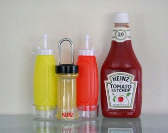 Vintage Heinz Condiment Holder Condiment Organizer Mustard Catsup Holder