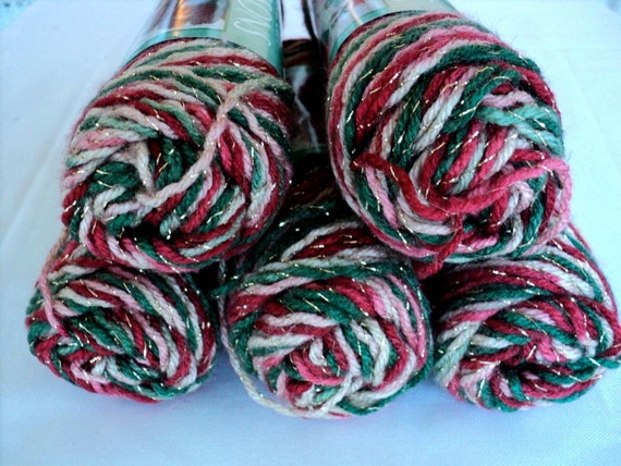 Mistletoe Ombre Acrylic Christmas Yarn by DocksideDesignsEtc