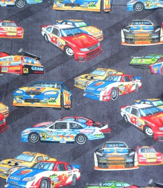 Race Car Fabric Sew Geared Up Fabric by the Yard