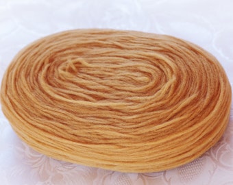 2 Solid Rovings Deep and Bright Turquoise Blue .Thin Wool