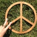 12 INCH Wood Peace Sign Wall Art