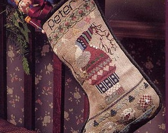 cross stitch patterns & embellishment pack : Peter's Stocking Shepherd's Bush Christmas new baby ...