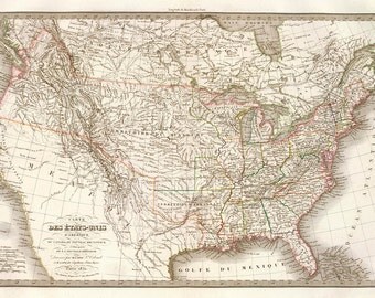 1820 Map of South America by AtomicPhoto on Etsy
