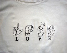 Popular items for sign language shirt on Etsy