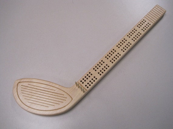 Golf Club Cribbage Board