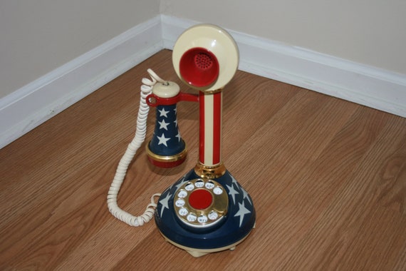 Vintage American Candlestick Phone Western Bell Rotary Dial