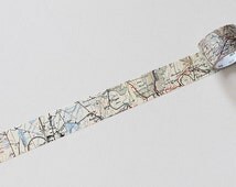 Popular items for map washi tape on Etsy