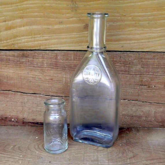 Old timey drug store bottles antique Upjohn Phenolax Wafers