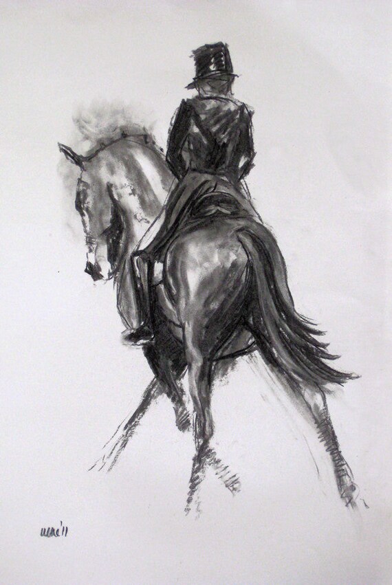 Horse Dressage Drawing