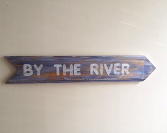Rustic BEACH Sign Made out of Reclaimed Tongue and Groove Wood