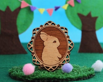 Laser cut rabbit | Etsy