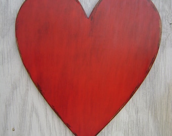 Heart shape wood | Etsy