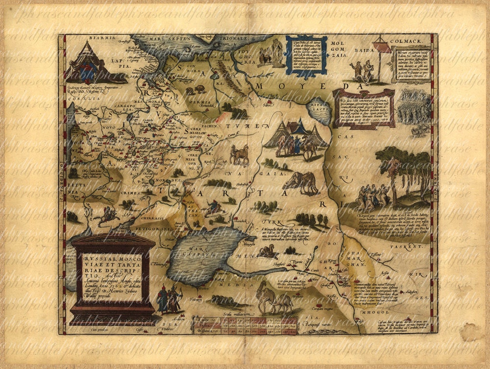 Map Of Russian Federation From The 1500s 094 Russia Ancient