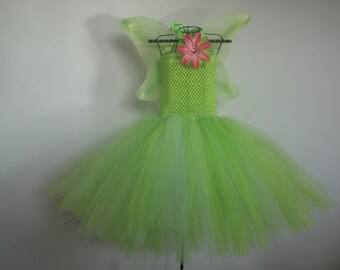 Tinkerbell Tutu Dress Set - Large - Ready to Ship