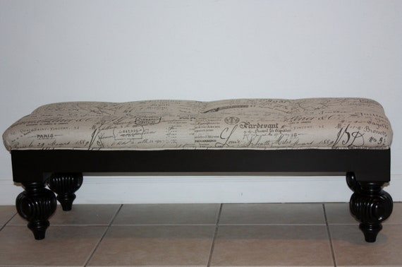 Paris Vintage Style Bedside / Foyer Bench by 1801FurnitureCo
