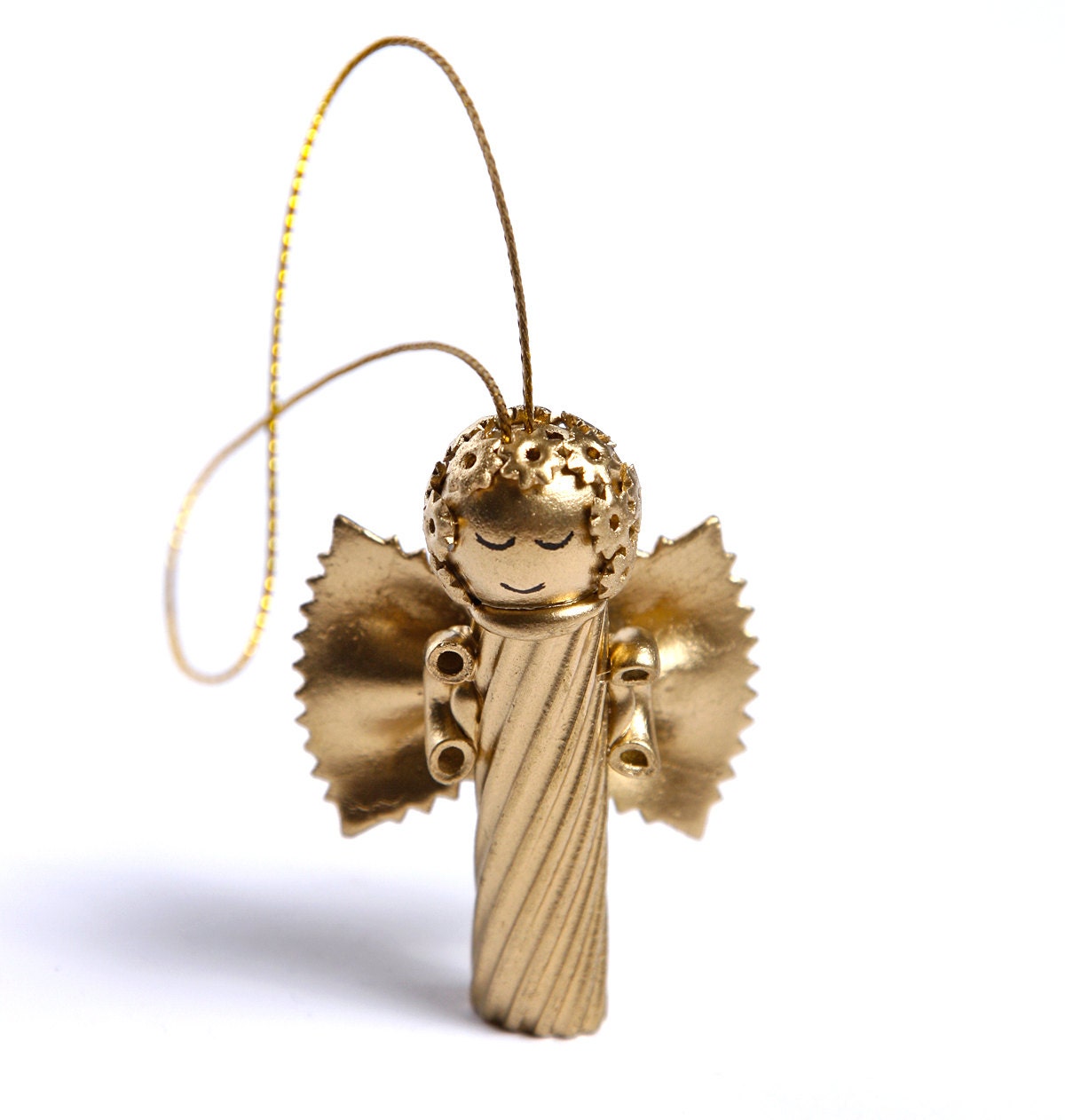 Set of 3 pasta angels Christmas Ornament Pasta Angel